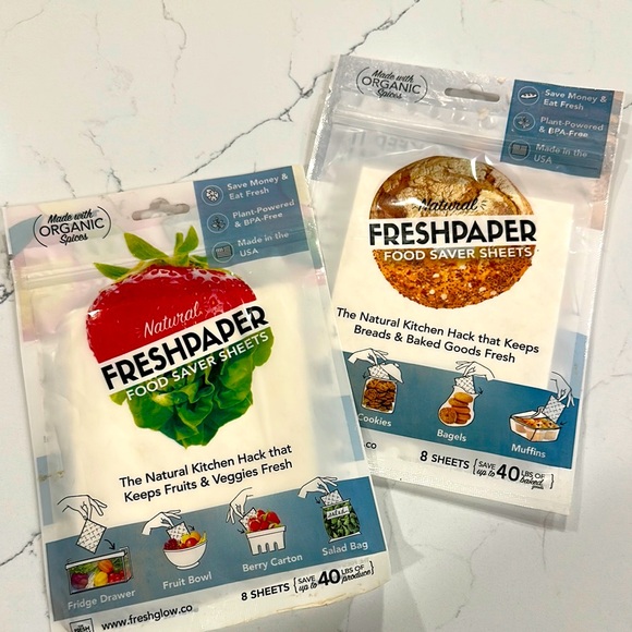 the fresh glow co. | Kitchen | Freshpaper Food Saver Sheets | Poshmark